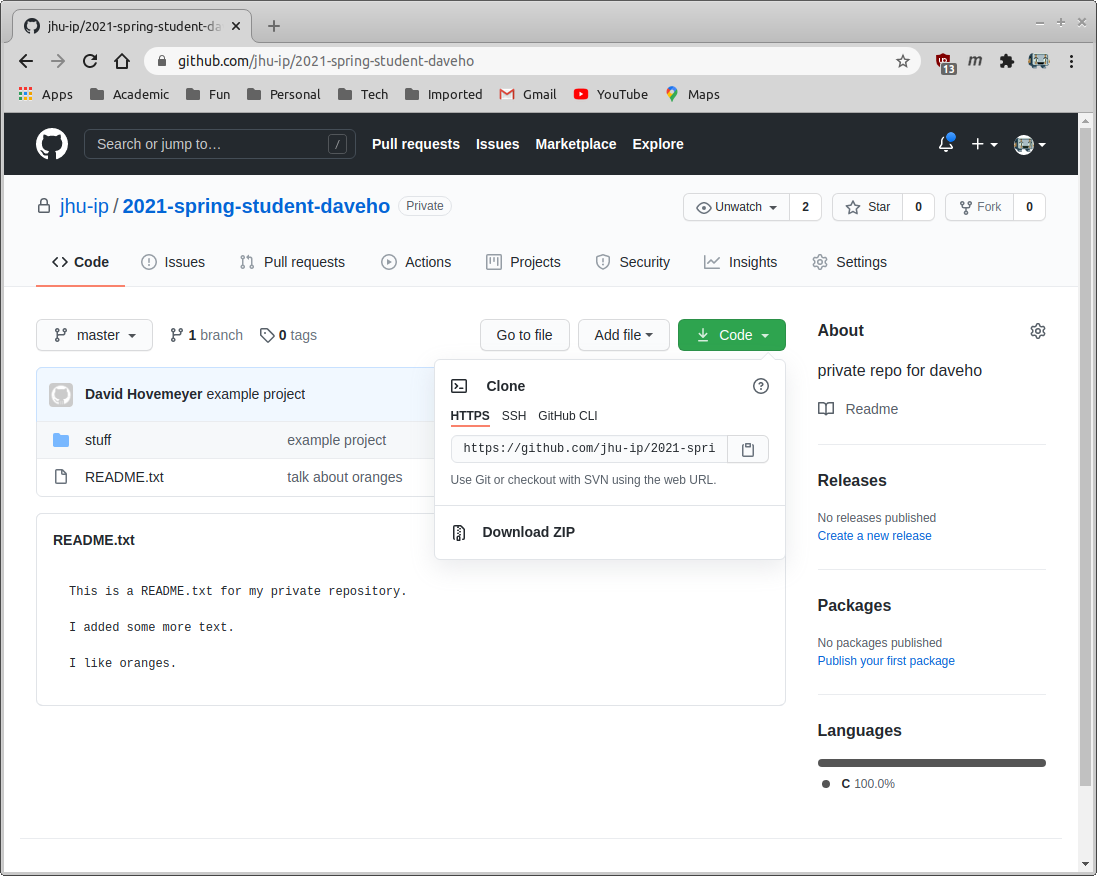 601.229 (S26): Github ssh authentication